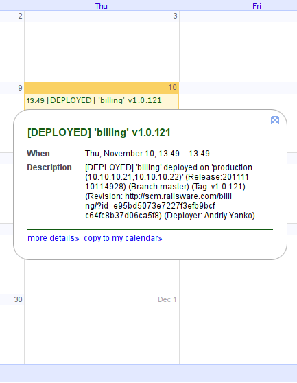 Posting delivery events to Google Calendar | Railsware Blog Posting delivery events to Google Calendar | Railsware Blog