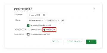 Google Sheets Data Validation: how to create drop-down lists ...