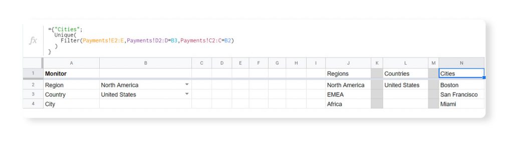 Google Sheets: Data Validation and FILTER formula | Railsware BlogBlog ...
